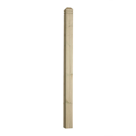 Chamfered & Beaded Pine Newel Post - 83 x 83 1250mm (1 Unit)