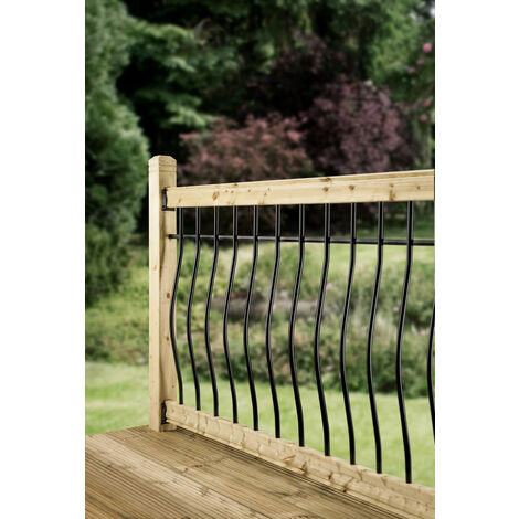 Decking Railing Kit - Curved ARC Tuscany - 1800mm (5 Piece Set)