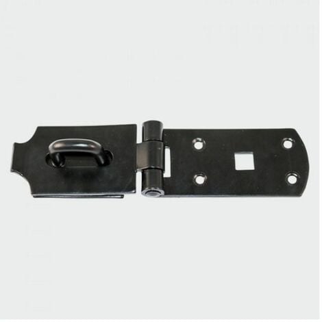 TIMCO Heavy Duty Hasp & Staple Secure Bolt On Black - 8"