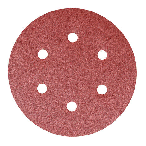 TIMCO Random Orbital Sanding Discs 120 Grit Red - 150mm