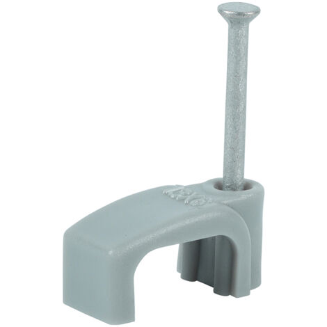 TIMCO Flat & Twin Cable Clips Grey - To fit 4.0mm