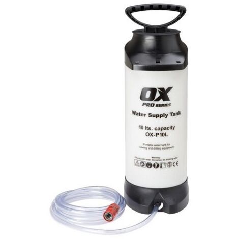 OX Pro Heavy Duty Dust Suppression Water Bottle - 10 Litre (1 Unit)