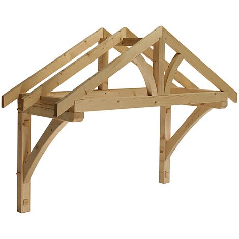 Apex Front Door Timber Porch Canopy 1200mm Inc Gallows Brackets