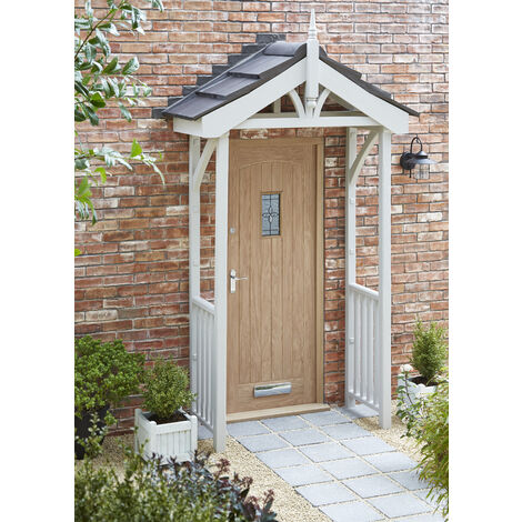 Apex Front Door Timber Porch Canopy 1200mm Inc Gallows Brackets