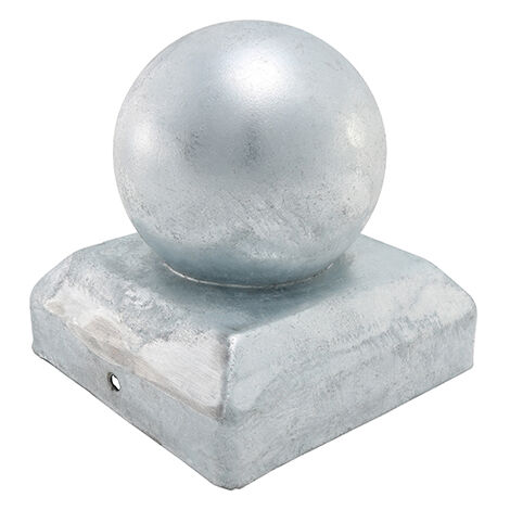 TIMCO Ball Fence Post Cap Zinc - 100mm