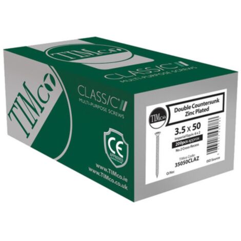 Timco Classic Double Countersunk Multi Purpose Cross Recess Screws PZ3 ...