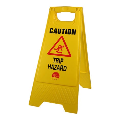 TIMCO Caution Trip Hazard A-Frame Safety Sign - 610 x 300 x 30