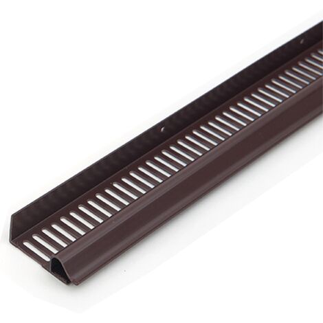 Timloc Roof Soffit Vent Strip Type C 10mm Airflow Brown - 2400mm (1 Unit)