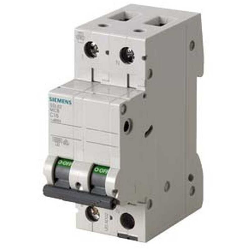 Interruttore Automatico Magnetotermico 2 Poli 2 Moduli 6A 10kA Siemens ...