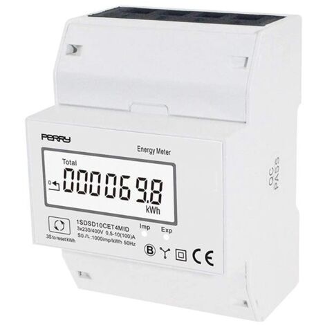 Contatore di energia trifase 100A con display Perry 1SDSD10CET4MID