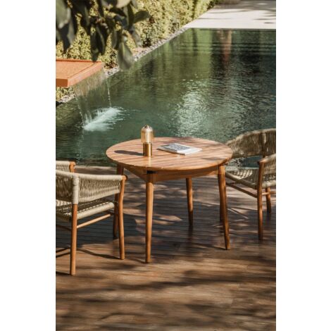Schöne Ausziehbarer Runder Gartentisch Fotos