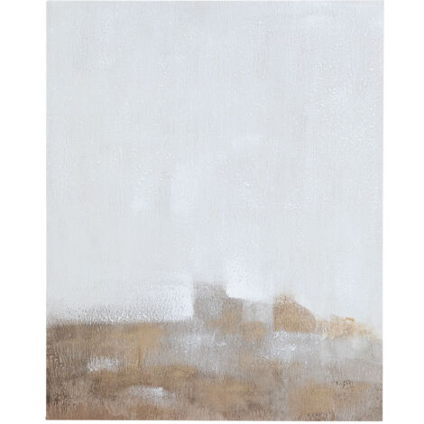 SKLUM Dekorative Leinwand mit Gipsstruktur (80x100 cm) Bowdon Creme-Beige