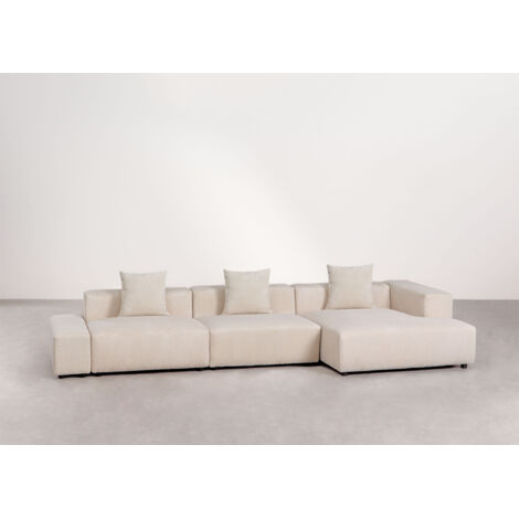 SKLUM 3-teiliges modulares Chaiselongue-Sofa für die rechte Ecke (↔︎375 ...
