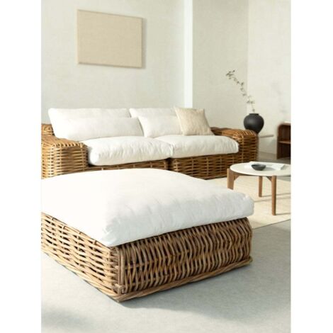 SKLUM Milu Rattan-Hocker Natürlich