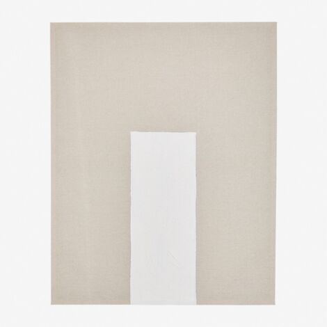 SKLUM Dekorative Leinenleinwand mit Gipsstruktur (80x100 cm) Antia Beige Semoline