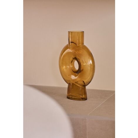 SKLUM Newark-Glasvase Ockergelb