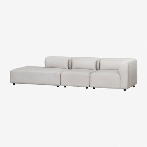 SKLUM 3-teiliges modulares Ecksofa Fogler mit Chaiselongue links