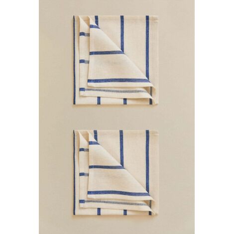 SKLUM Set mit 2 Gracilis-Baumwollservietten Ken Blau