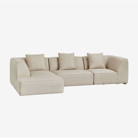 SKLUM Cardea gepolstertes 3-teiliges Chaiselongue-Modulsofa für die ...