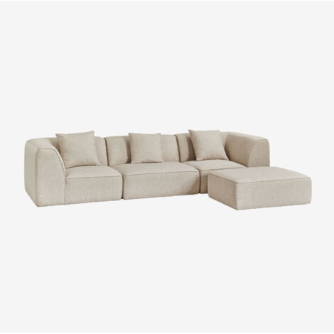 SKLUM Cardea 3-teiliges modulares Sofa mit gepolstertem Hocker
