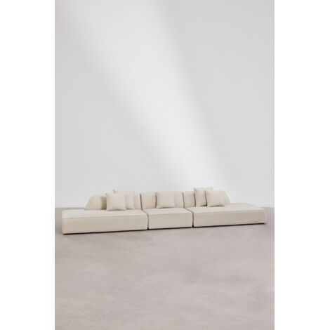SKLUM Cardea 3-teiliges modulares Sofa mit doppelter gepolsterter ...