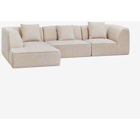 SKLUM Cardea gepolstertes 3-teiliges Chaiselongue-Modulsofa für die ...