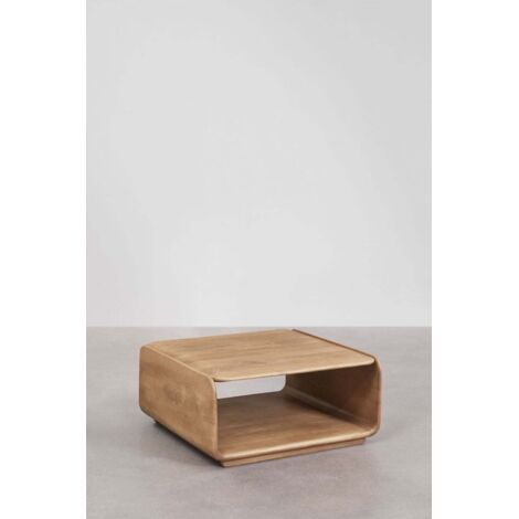 SKLUM Tinsley quadratischer Couchtisch aus Holz 75 x 75 cm Mango-Holz