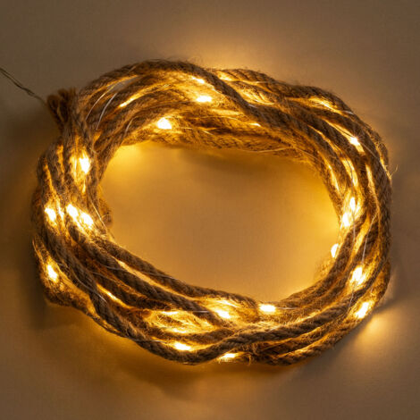 SKLUM Dekorative LED-Seil-Lichterkette Edvim Natürlich
