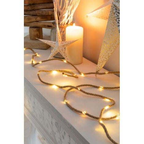 SKLUM Dekorative LED-Seil-Lichterkette Edvim Natürlich