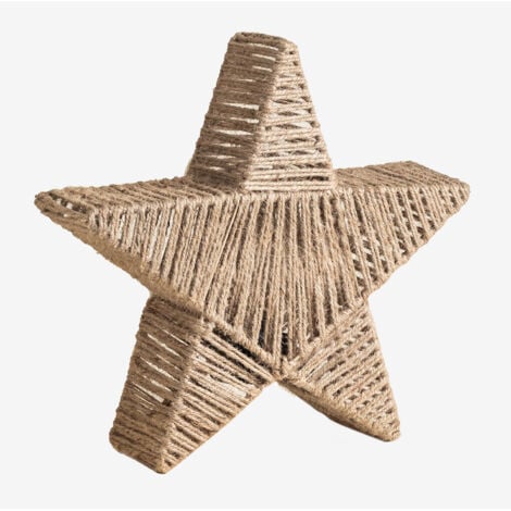 SKLUM Dekorationsstern mit LED-Lichtern Silviya Natürlich