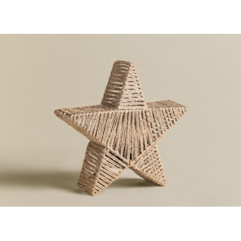 SKLUM Dekorationsstern mit LED-Lichtern Silviya Natürlich