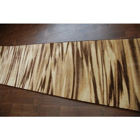 Alfombra de pasillo KARMEL FRYZ - ARABICA marrón 100 cm brown 100x520 cm