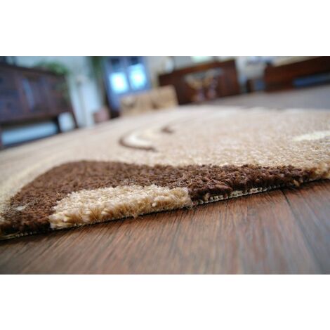 Alfombra de pasillo KARMEL FRYZ - COFFEE marrón claro 120 cm brown ...