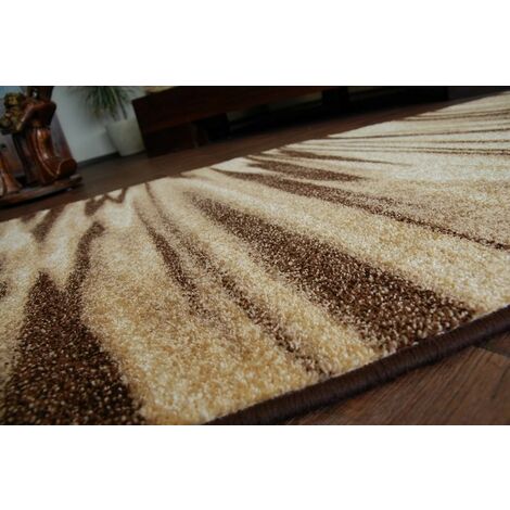 Alfombra de pasillo KARMEL FRYZ - ARABICA marrón 80 cm brown 80x1200 cm