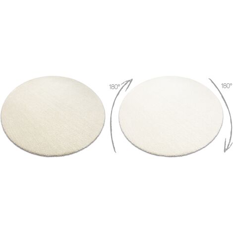 Alfombra moderna y lavable LATIO 71351056 circulo crema beige circulo ...