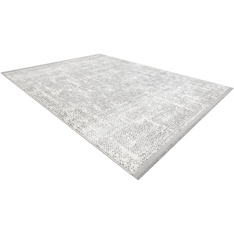 Alfombra TULS estructural, franjas 51325 mezcla marfil / gris grey ...