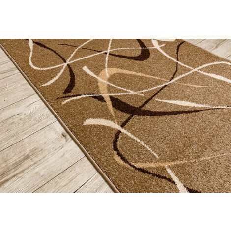Alfombra de pasillo KARMEL FRYZ - CHOCO marrón claro 70 cm brown 70x980 cm