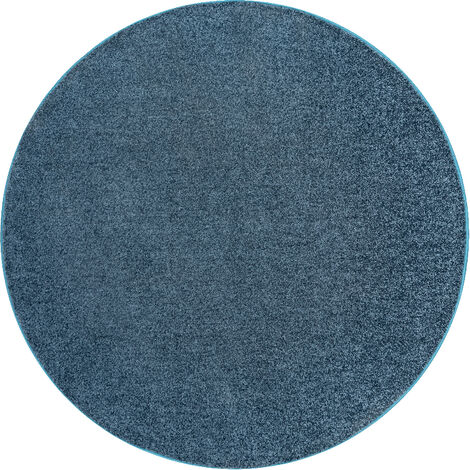 Moqueta INDUS azul oscuro 75 llanura mezcla blue circulo 200 cm