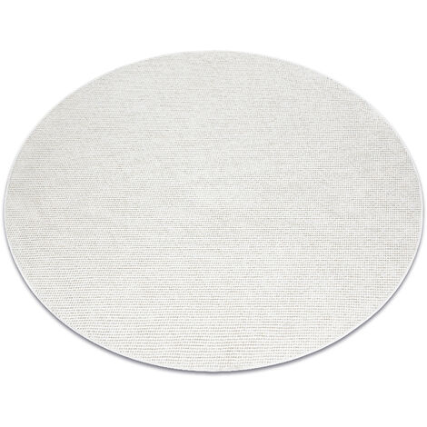 Alfombra CASABLANCA PLUS círculo crema Monocolor, bucle beige circulo ...