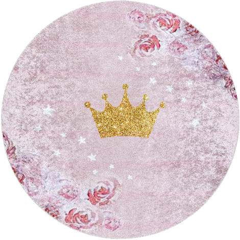 Alfombra lavable JUNIOR 51549.802 circulo corona para niños ...