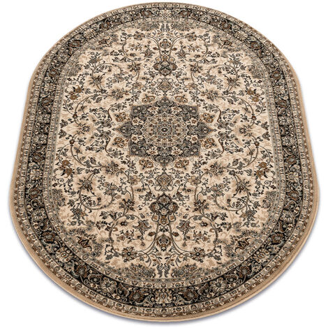 Tappeto di lana POLONIA ovale KORDOBA sepia 2 brown 170x235 cm