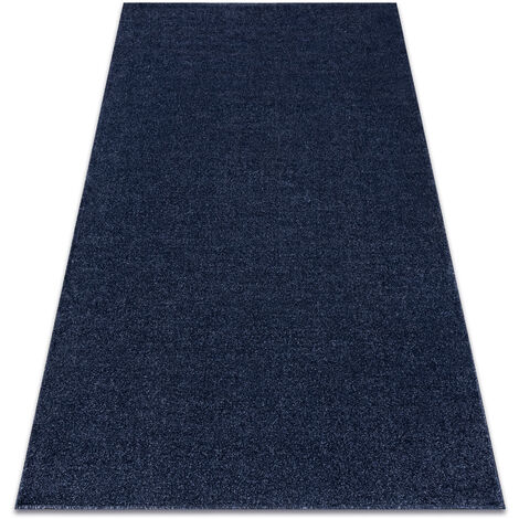 Tappeto SOFTY un colore blu scuro blue 140x190 cm