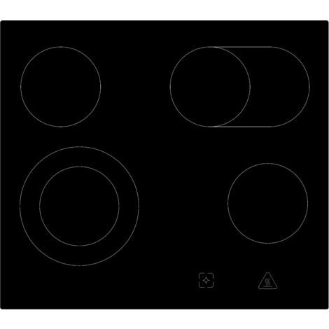 Backofen Herdset Einbau Kochfeld Glaskeramik rahmenlos 72 L Respekta ...