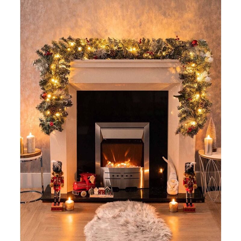 Mantelpiece christmas garland store
