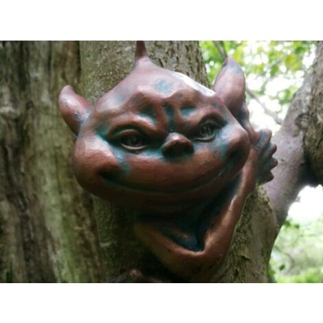 Elf Tree Halloween Peeker Tree/Fence Mounted Garden Decoration Novelty ...