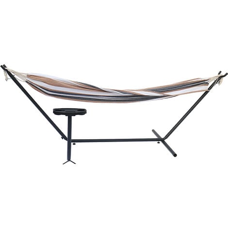 Aqrau Hamac avec Support 290x135 cm Hamac en Tissu, Hamac sur Pied ...
