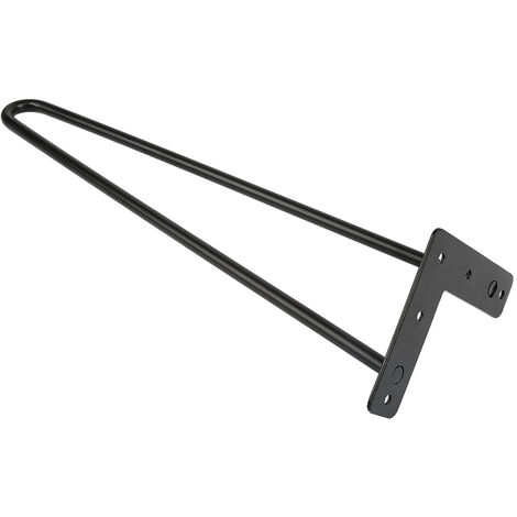 Pied de table basse épingle 41cm acier lot de 4 pour salon et banc ...