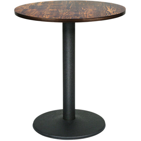 Table Salle à Manger Ronde Vintage 2-4 Personnes, Table de Bar Ronde de ...