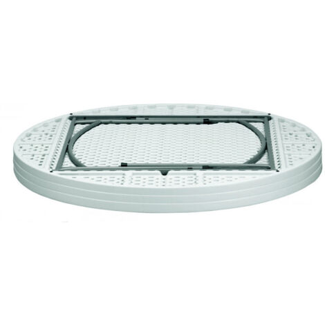 garbar KRAUSS Table Ronde Pliante Intérieure, Extérieure Ø160 Gris