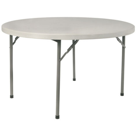 garbar ROSSINI Table Ronde Pliante Intérieure, Extérieure Ø122 Gris